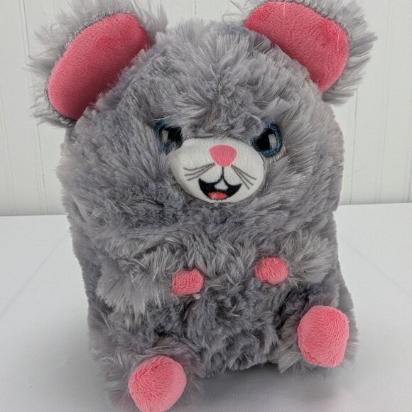 Toys | Chubby Gray Mouse Plush 7 Stuffed Animal Blue Sparkle Eyes Pink ...